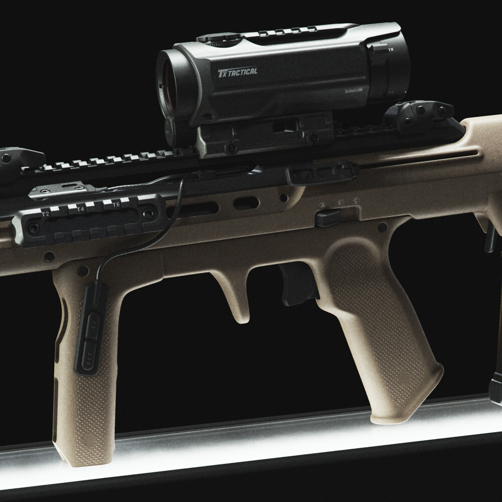 ArtStation - Bullpup rifle design