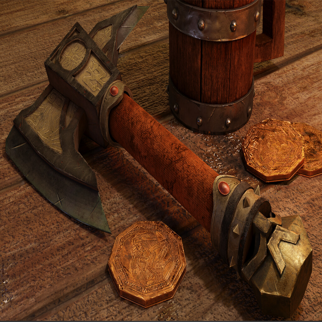 ArtStation - Dwarven Axe