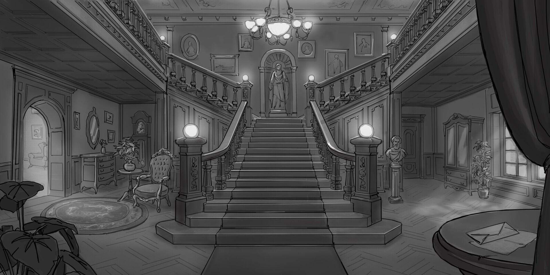 ArtStation - Victorian hall