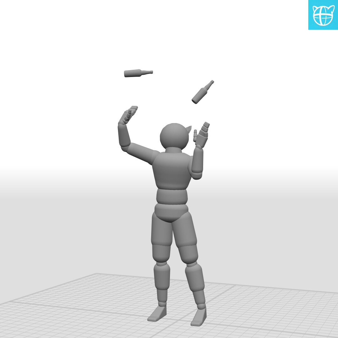ArtStation - Bottles Juggling animation