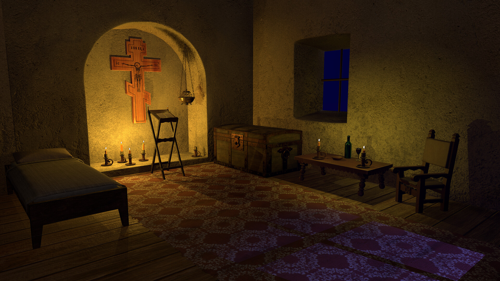 ArtStation - Monastic cell