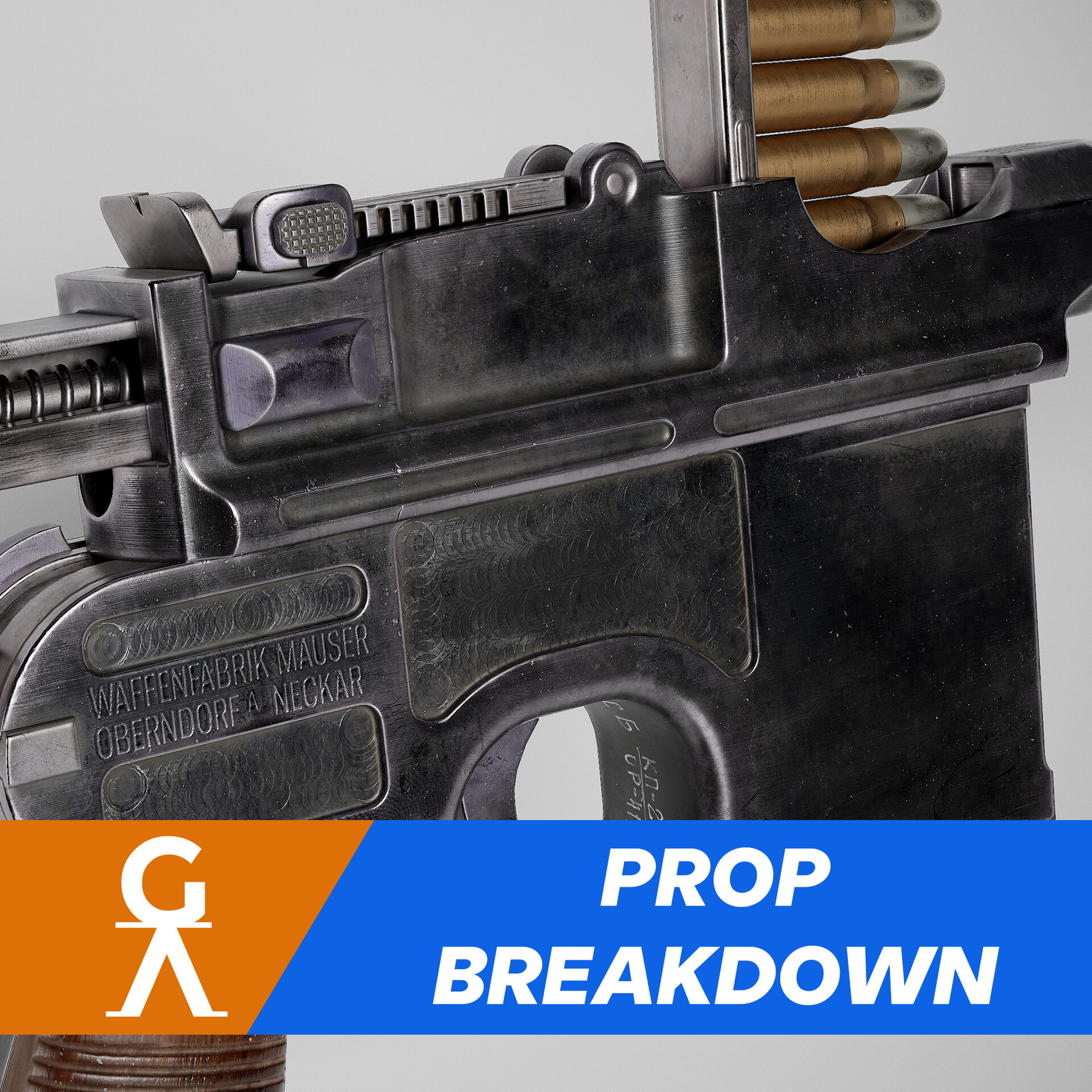 ArtStation - Mauser C96 - Prop Breakdown - Ilya Yalchik