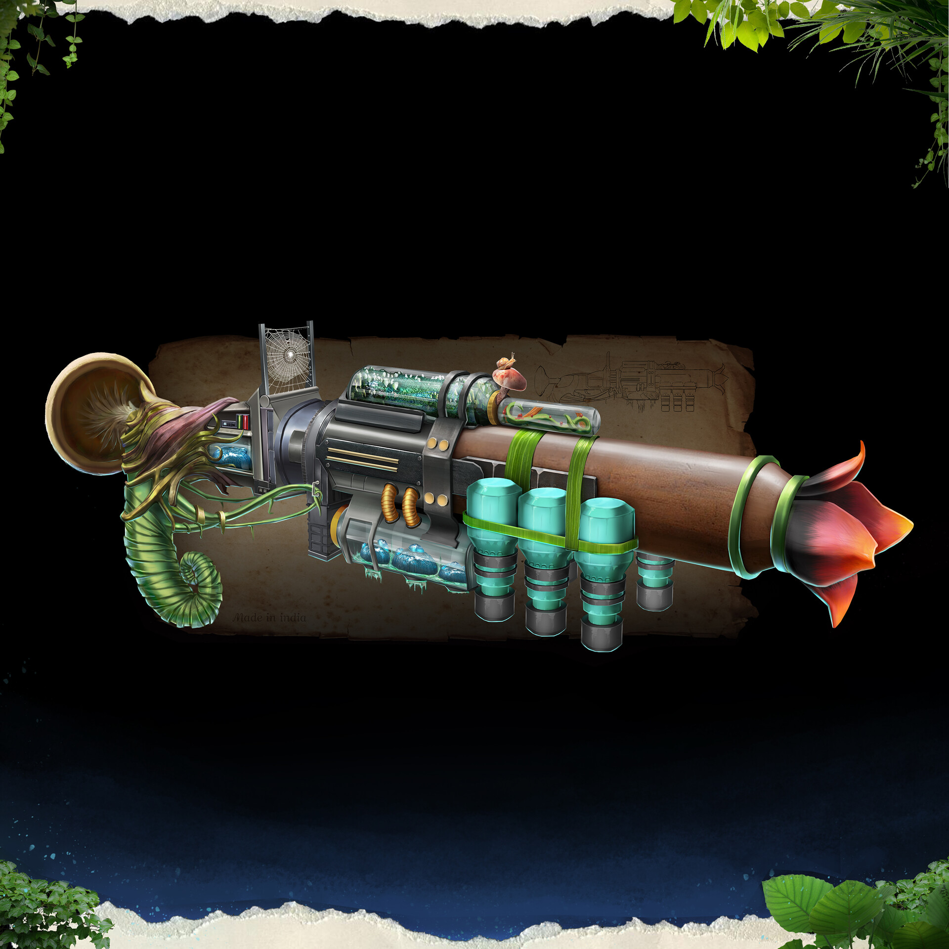 ArtStation - Jungle-mid-range-gun