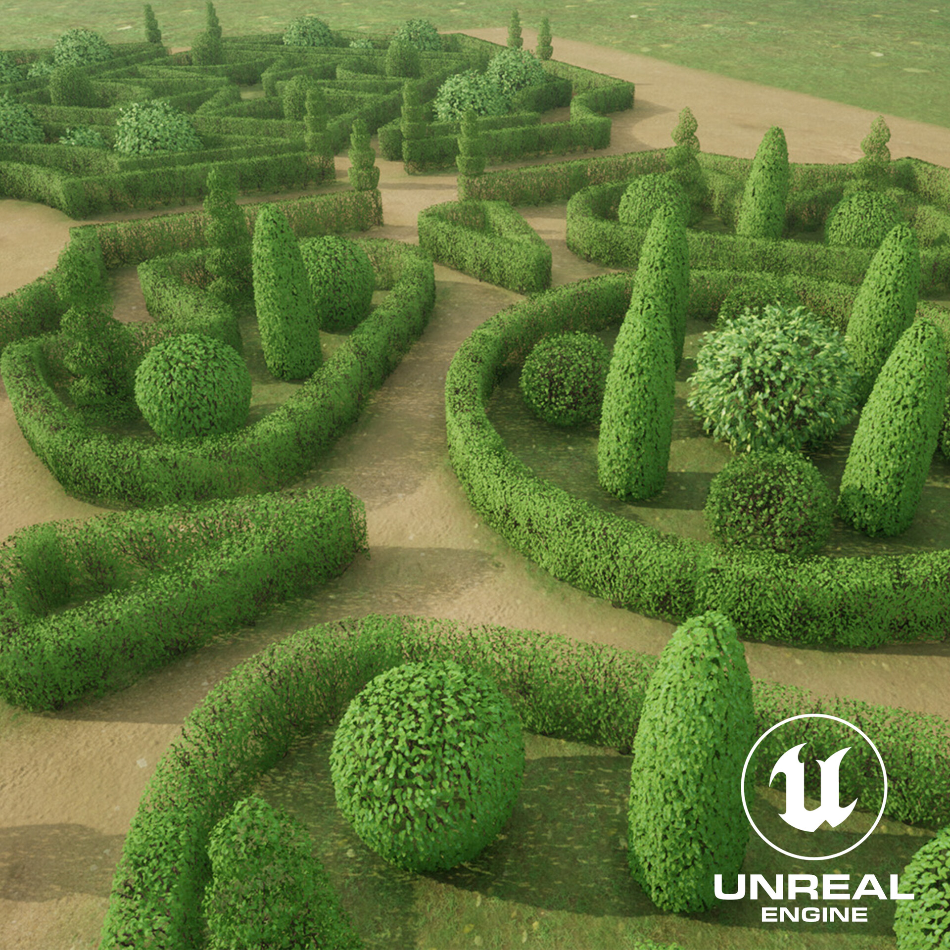 ArtStation - Modular Hedges And Bushes (UE5)