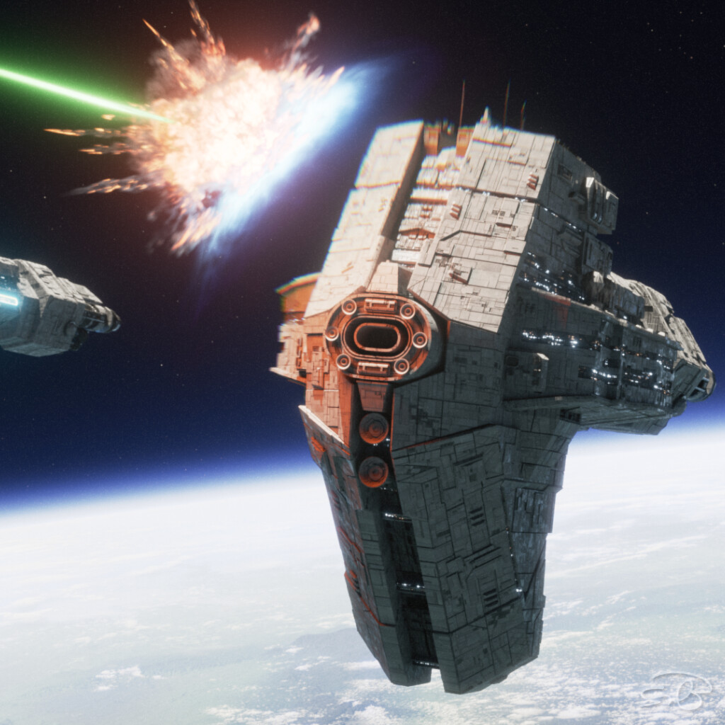 ArtStation - Starhawk Orbital Assault (Star Wars)