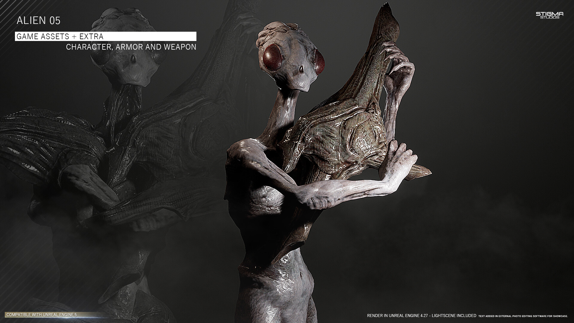 ArtStation - Alien 05 - Game Assets