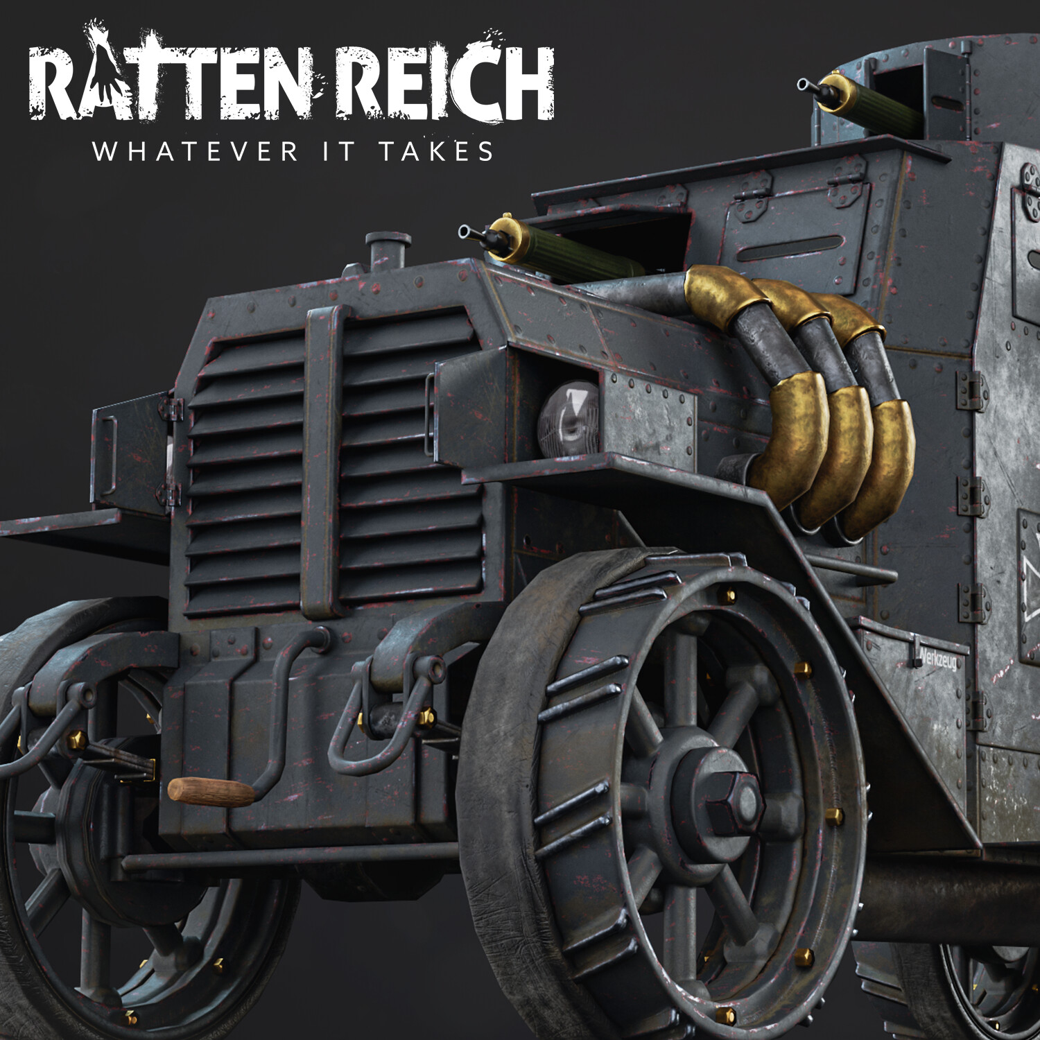ArtStation - Heavy armoured car for RTS game