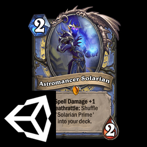 ArtStation - Astromancer Solarian card idle animation / Unity