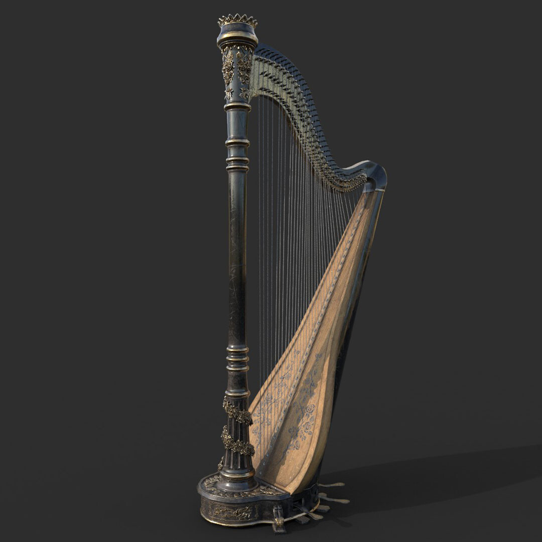 ArtStation - Rose Pedal Harp