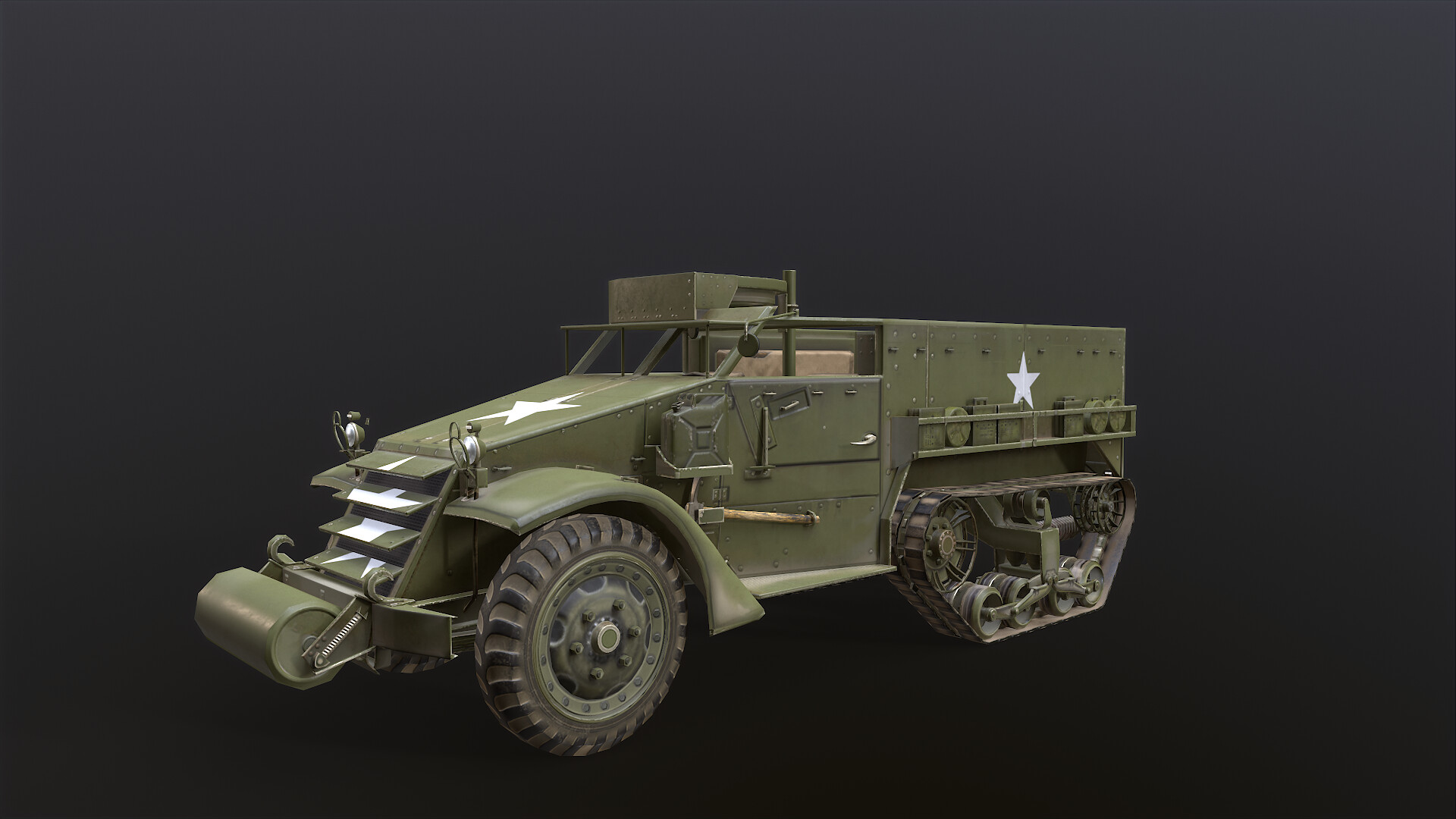 ArtStation - "Autocar M3A1 Half-Track"