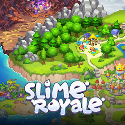 ArtStation - Slime Royale World Map