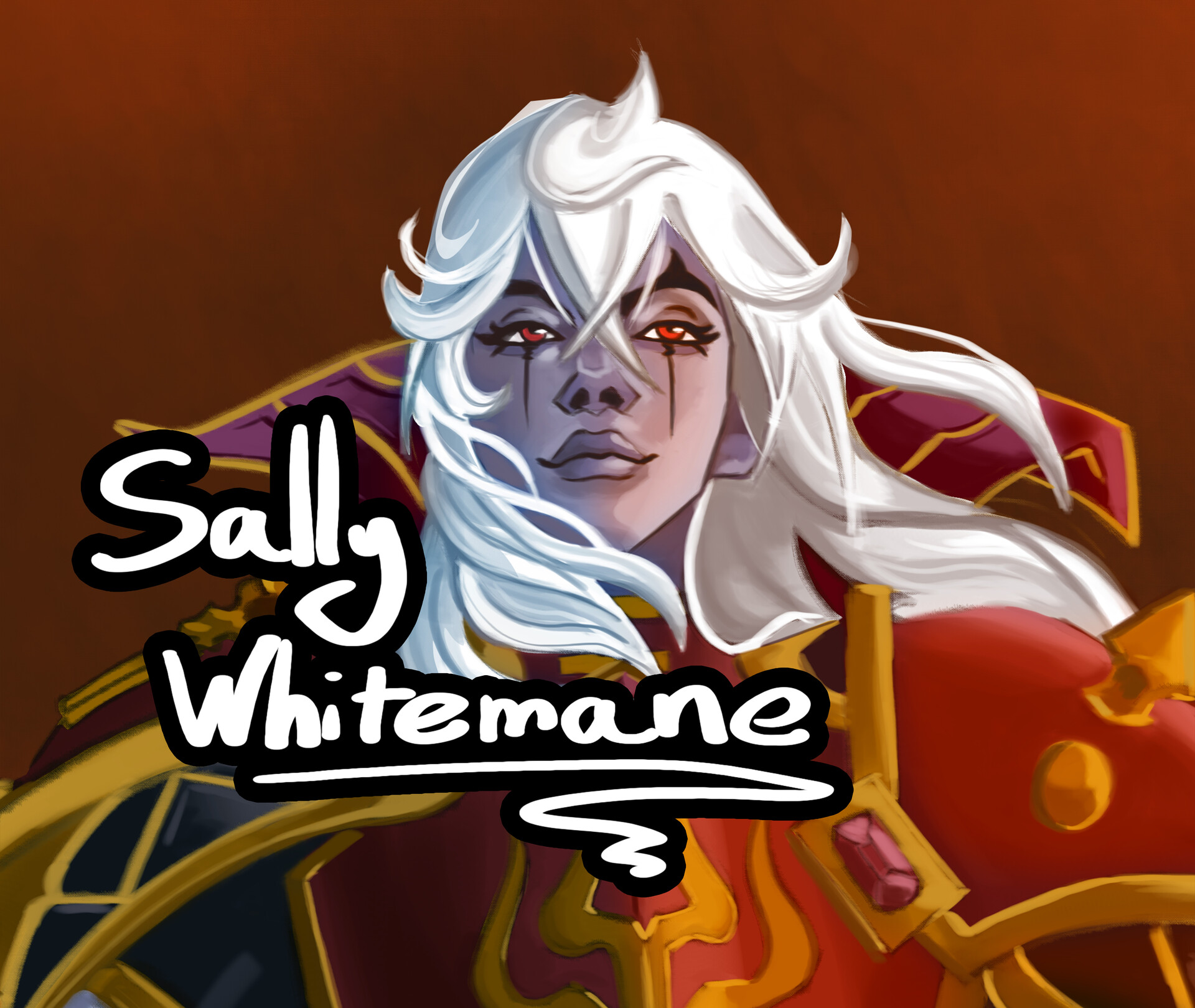 ArtStation - Sally Whitemane - Redesign Key Art