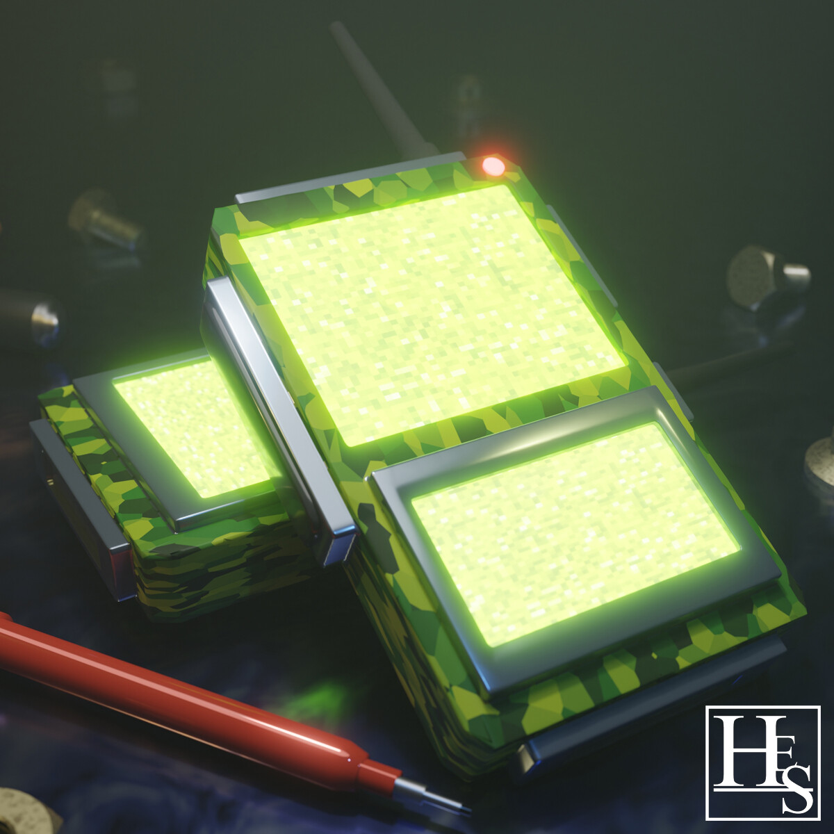 ArtStation - Sci-Fi Handheld Radio Device