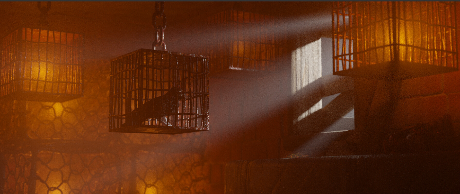 ArtStation - Cages - Default Cube Render Challenge