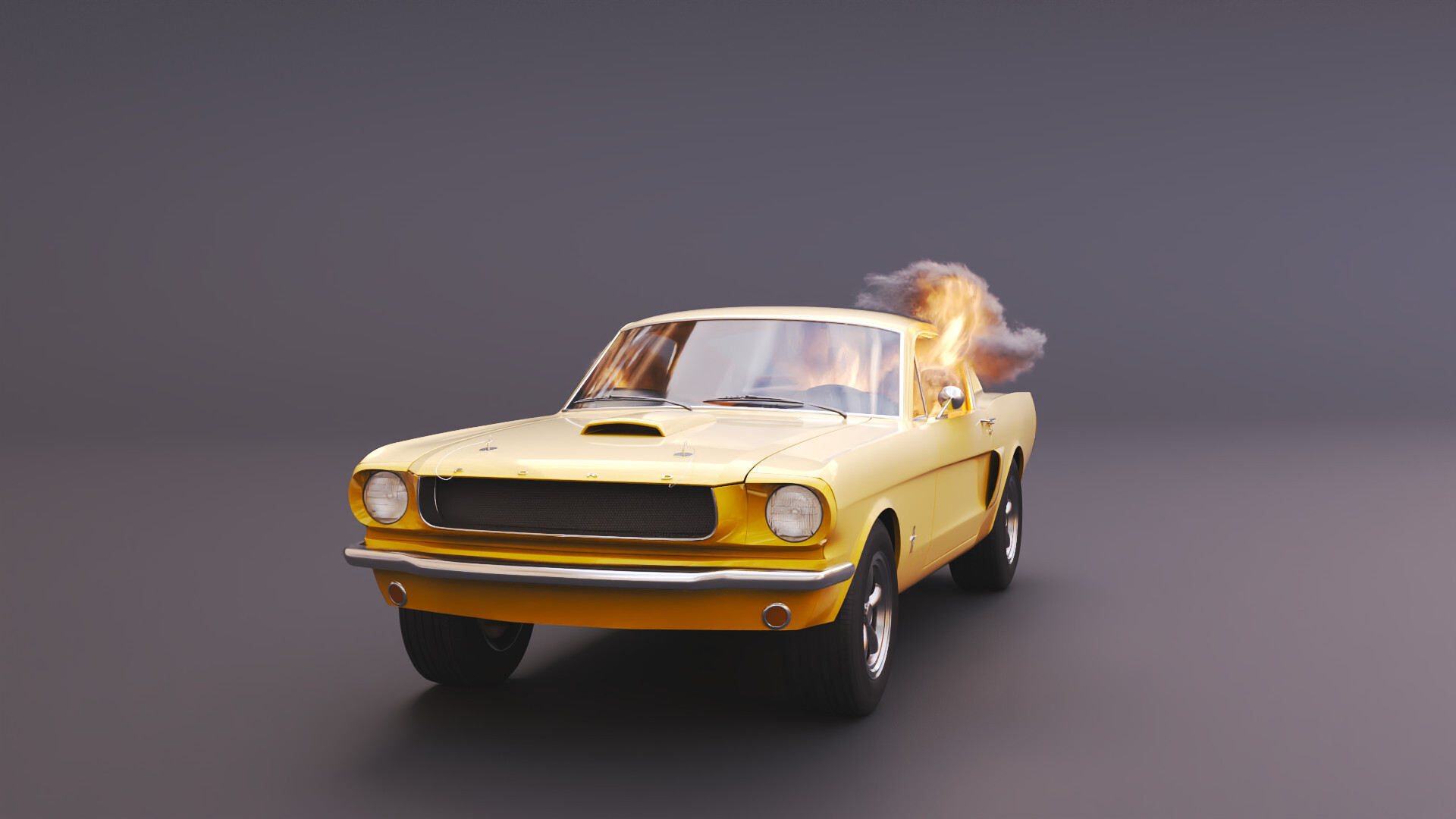ArtStation - Burning Car FX WIP