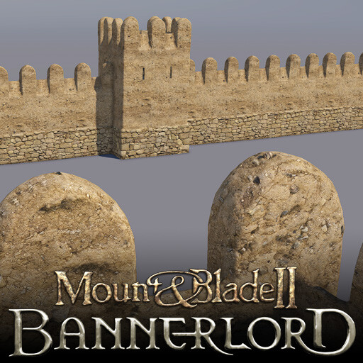 ArtStation - M&B2 Bannerlord - Aserai - Level 2 Castle Parts