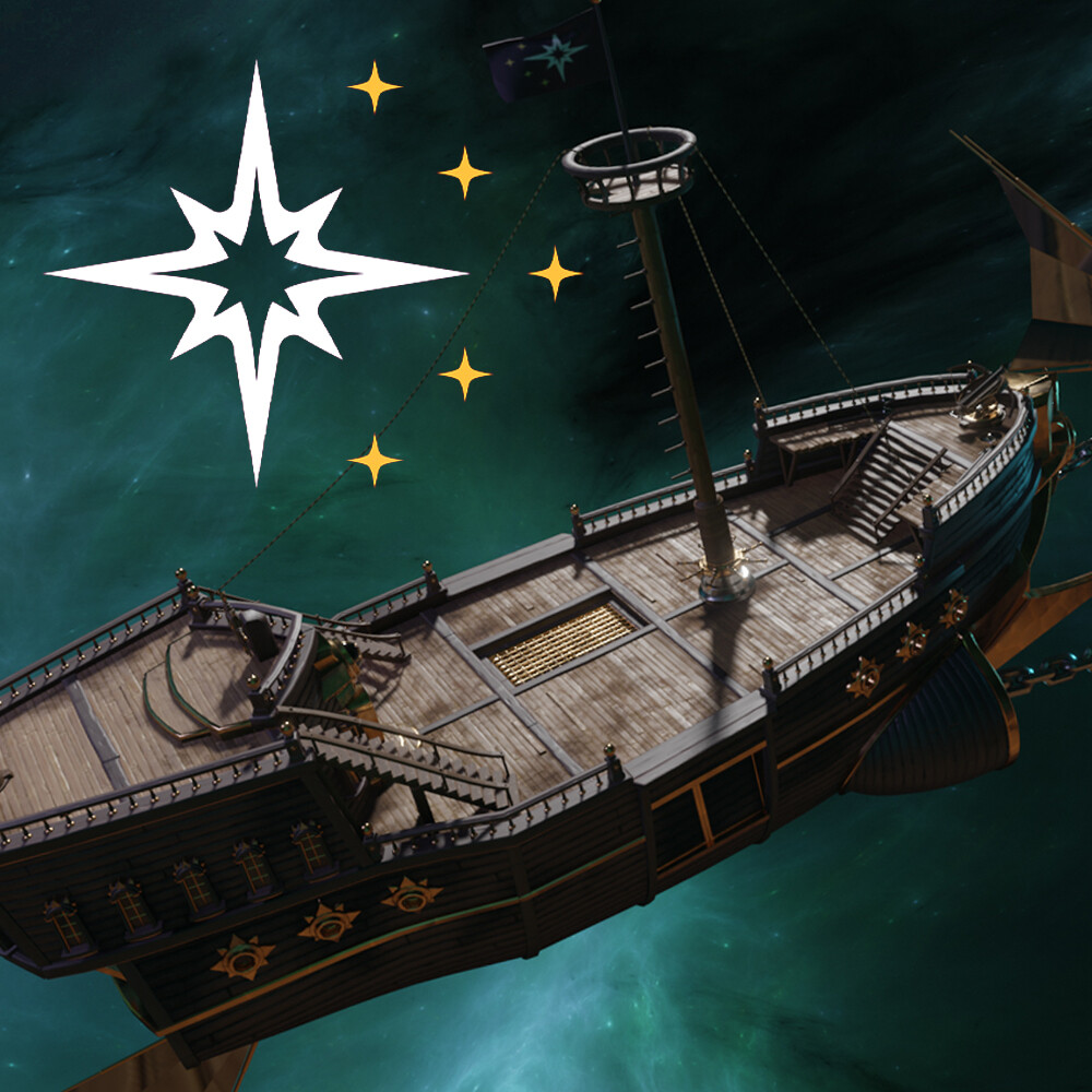 ArtStation - Fantasy Star Ship - Exterior
