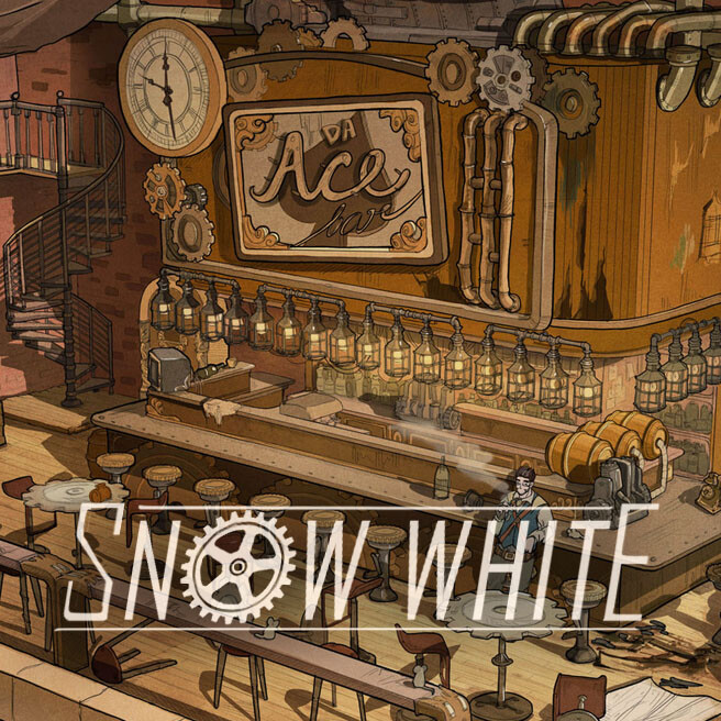 ArtStation - Steampunk Snow White - Bar Design