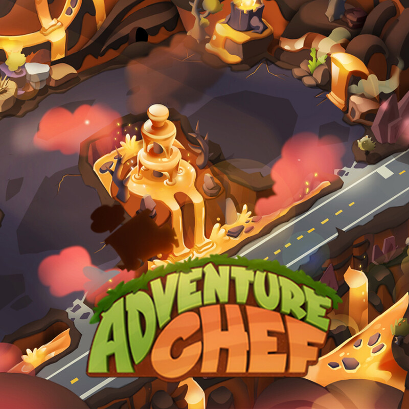 ArtStation - Adventure Chef - Chocolate Lava Environment Design