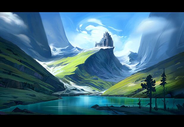 ArtStation - Fantasy landscape