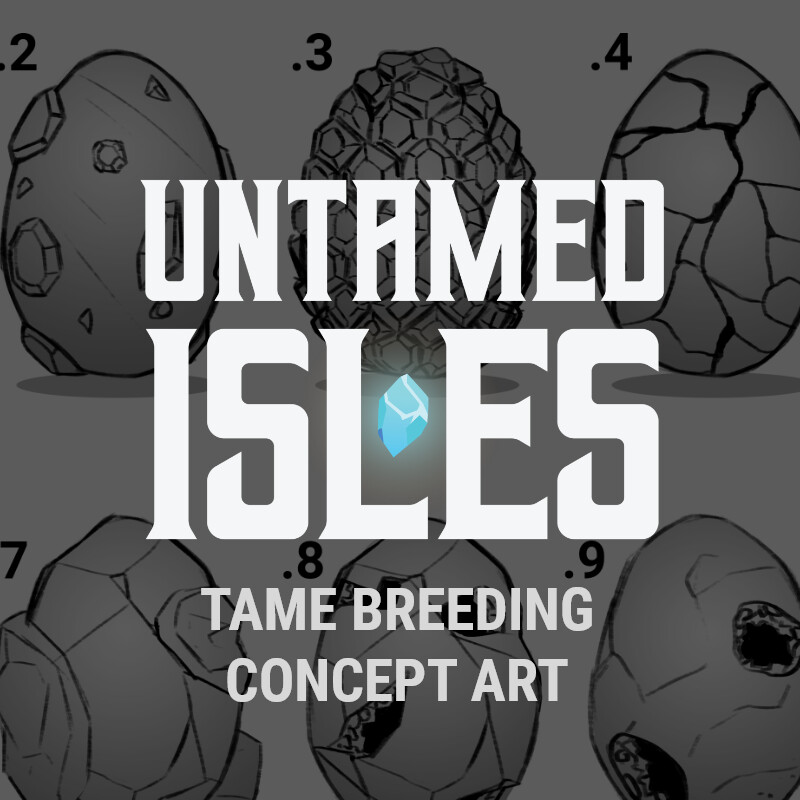 ArtStation - Untamed Isles Tame Breeding Tech Concept Art
