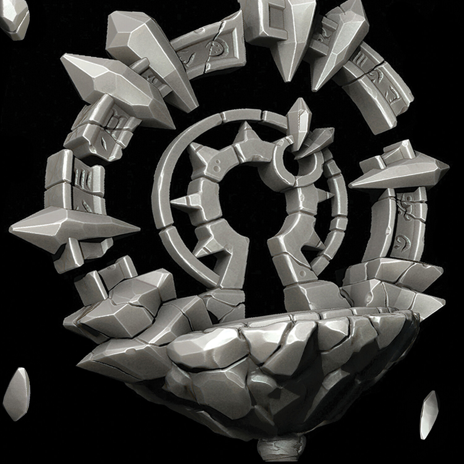 ArtStation - Stylized Rock Magic Portal