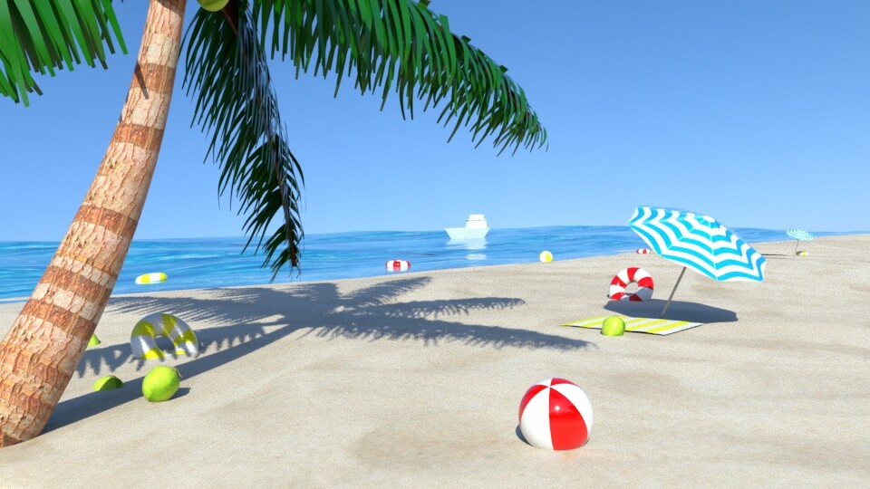 ArtStation - Concept Beach Textured Model