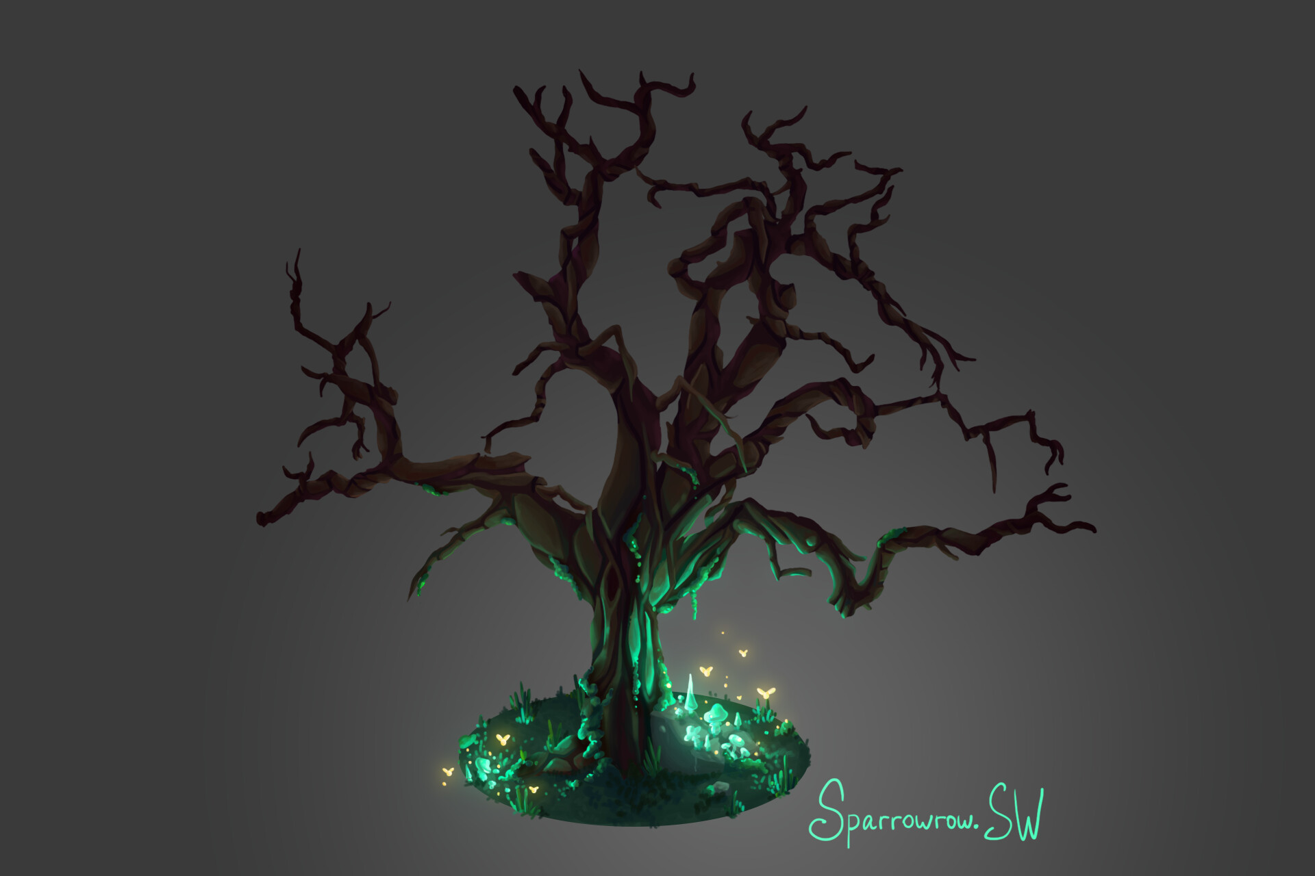 ArtStation - Casual Magical Withered Tree.