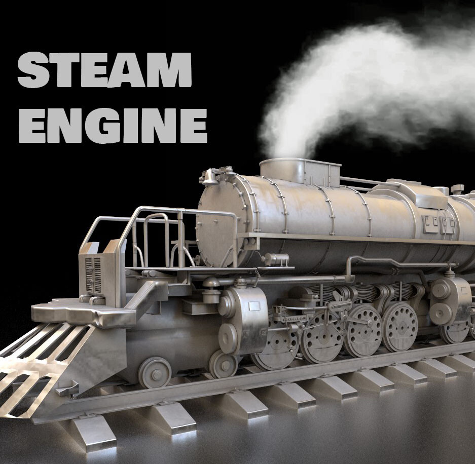 ArtStation - Steam Engine HD Render