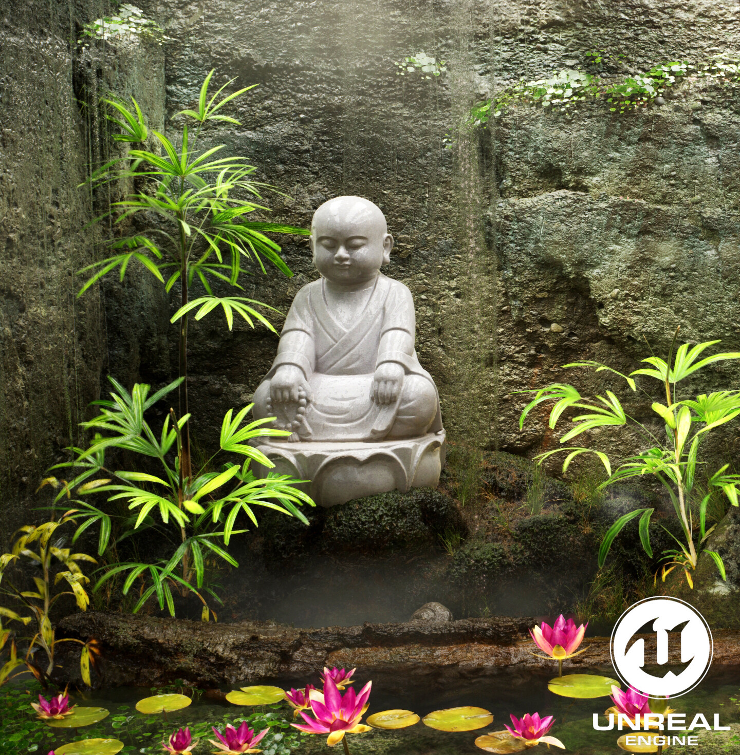 ArtStation - [Unreal Engine] Buddha bonsai