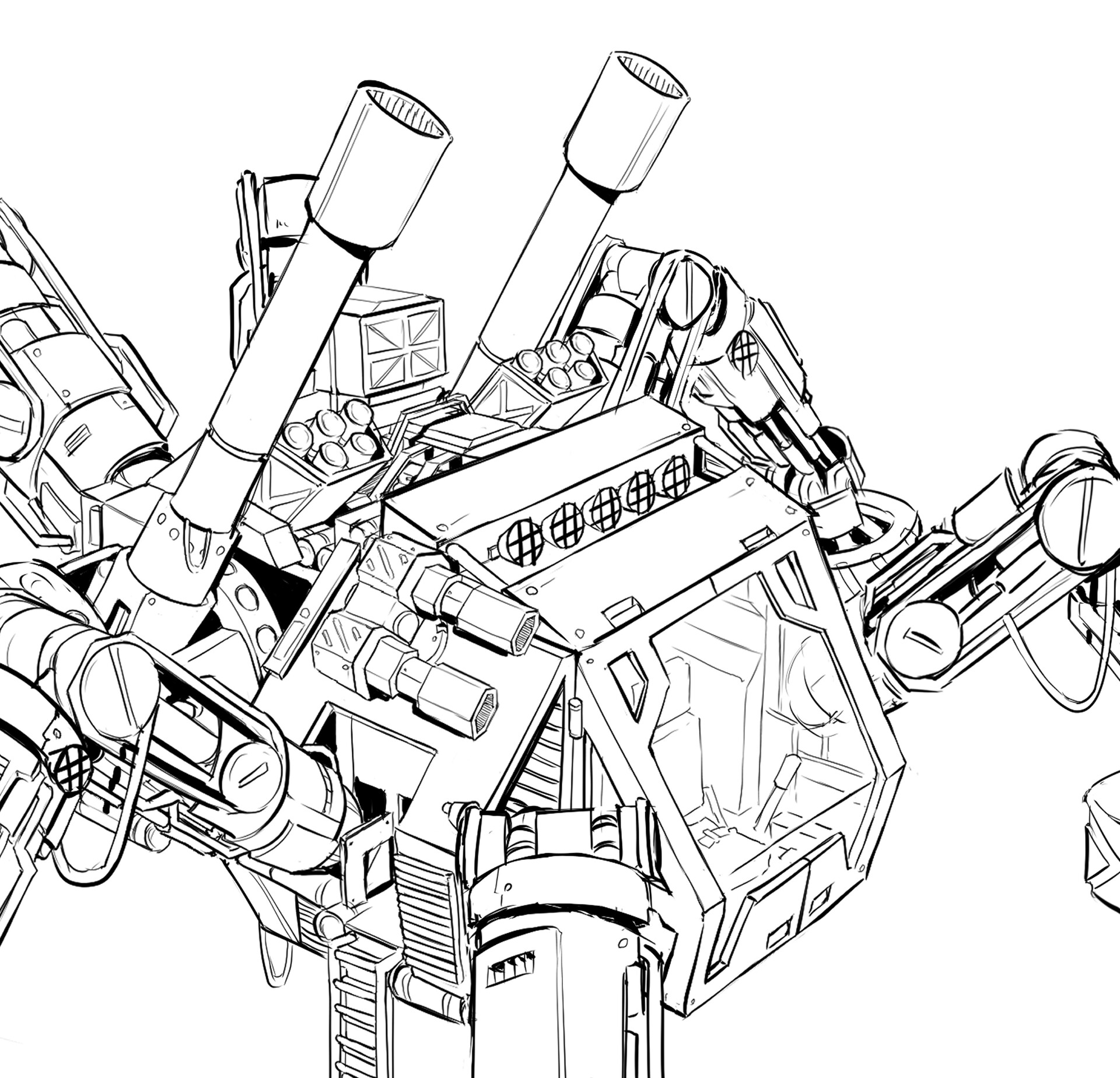 ArtStation - Spider Mecha