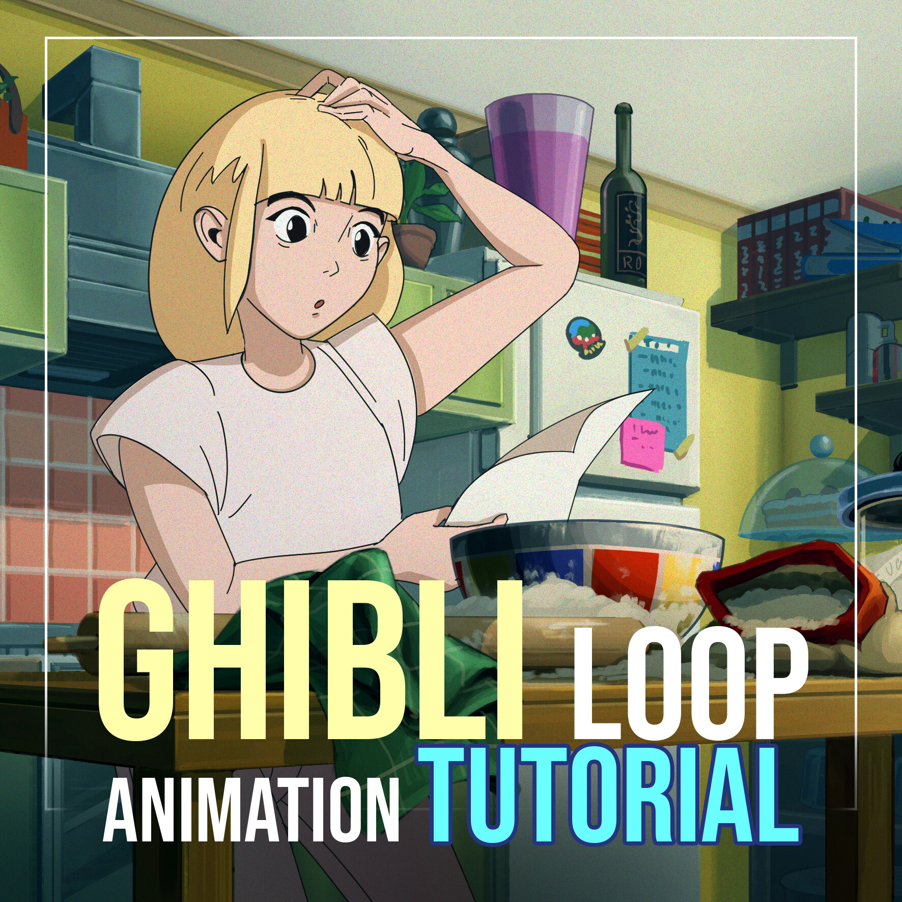 ArtStation - ANIMATED LOOPS WITH A GHIBLI VIBE - TUTORIAL