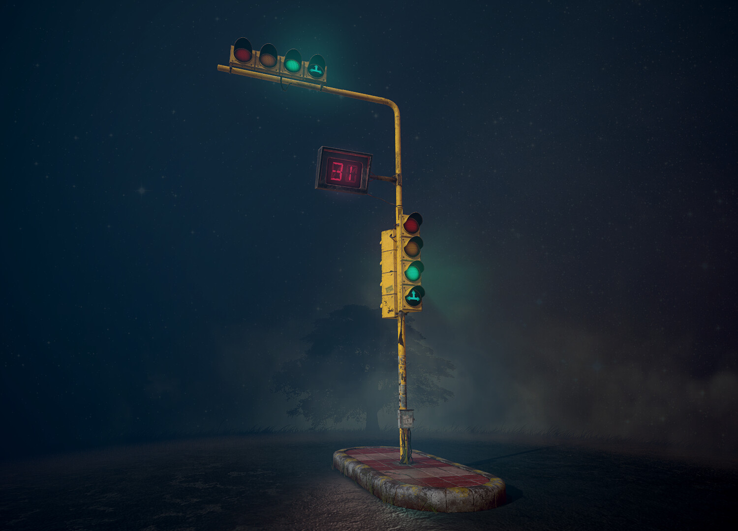 ArtStation - Traffic light