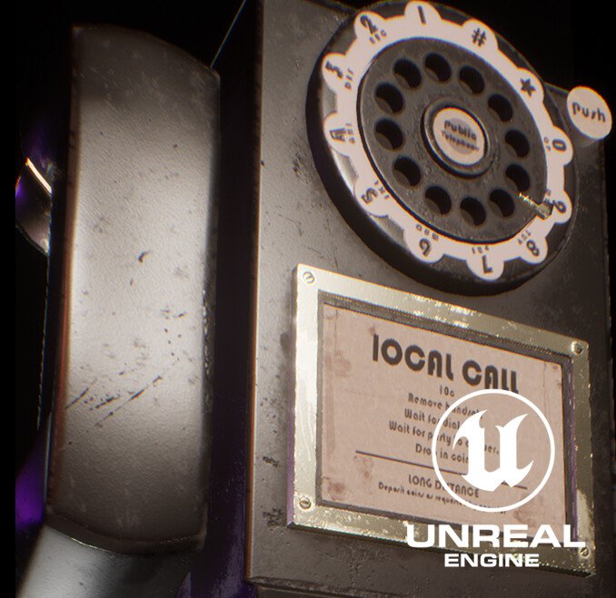 ArtStation - Vintage Telephone