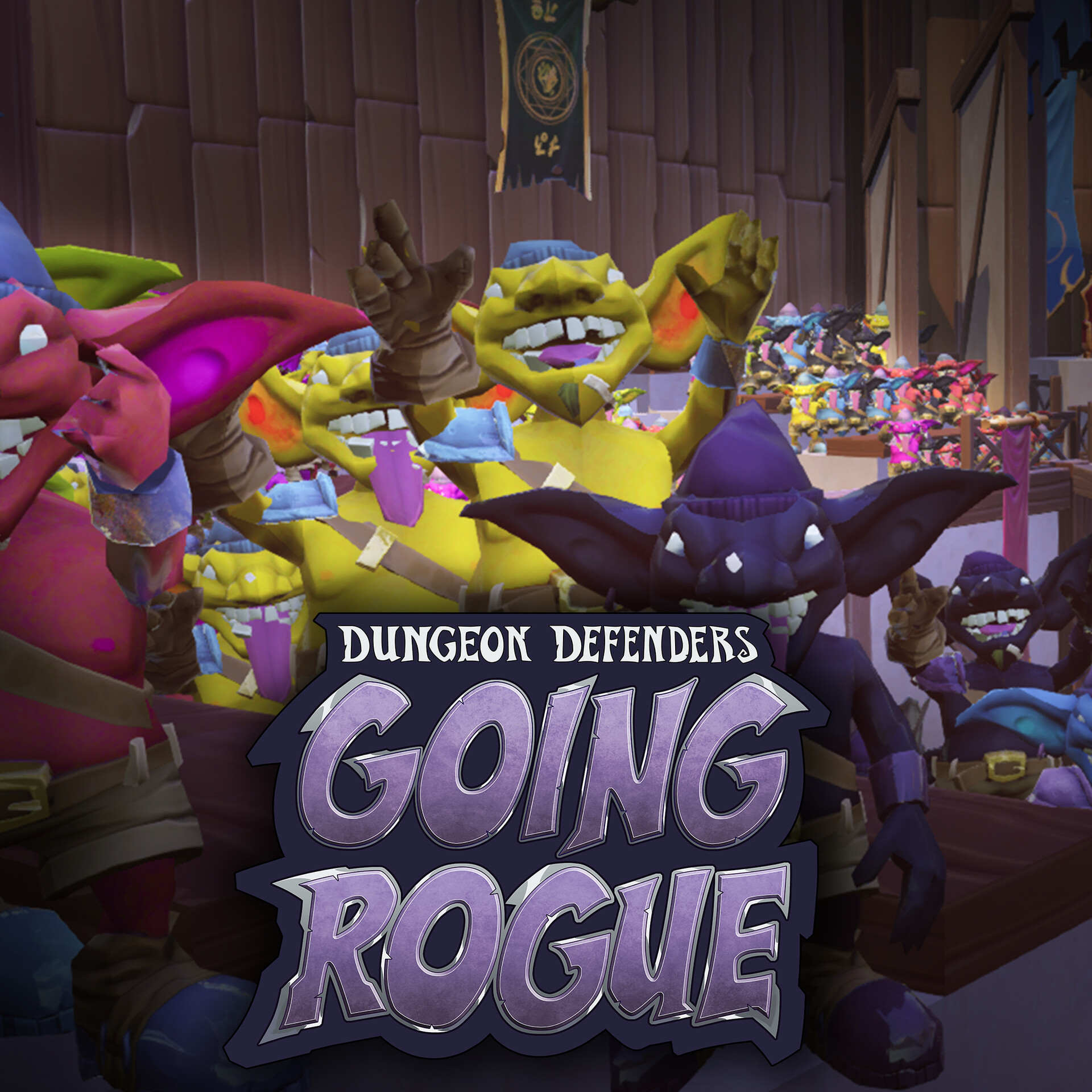 ArtStation - Dungeon Defenders: Going Rogue - Goblin Mech Arena Crowd VFX