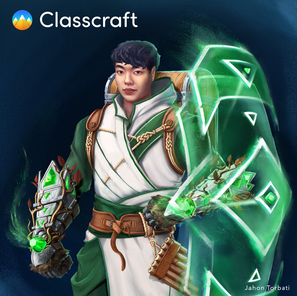 ArtStation - Green Entry Level Classcraft Character