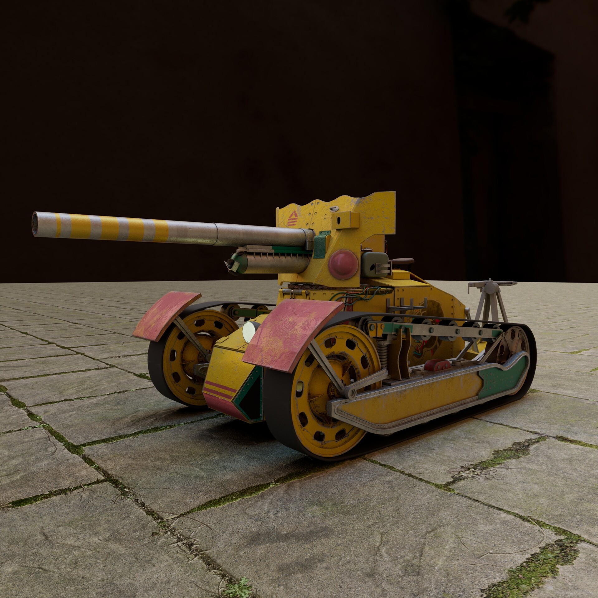 ArtStation - Renault Tank / Mounted 6 Pounder 57mm