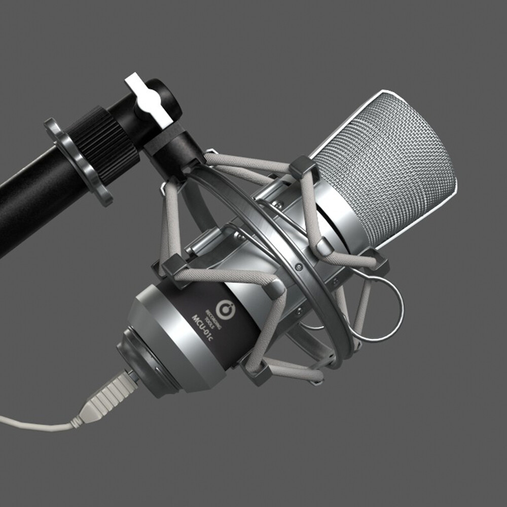 ArtStation - Microphone recording tools MCU-01c with shock mount