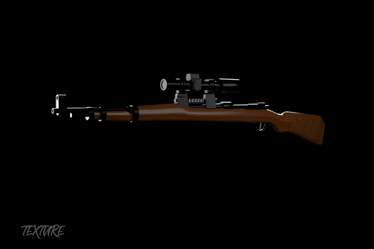 ArtStation - Textured 3D kar98k Model