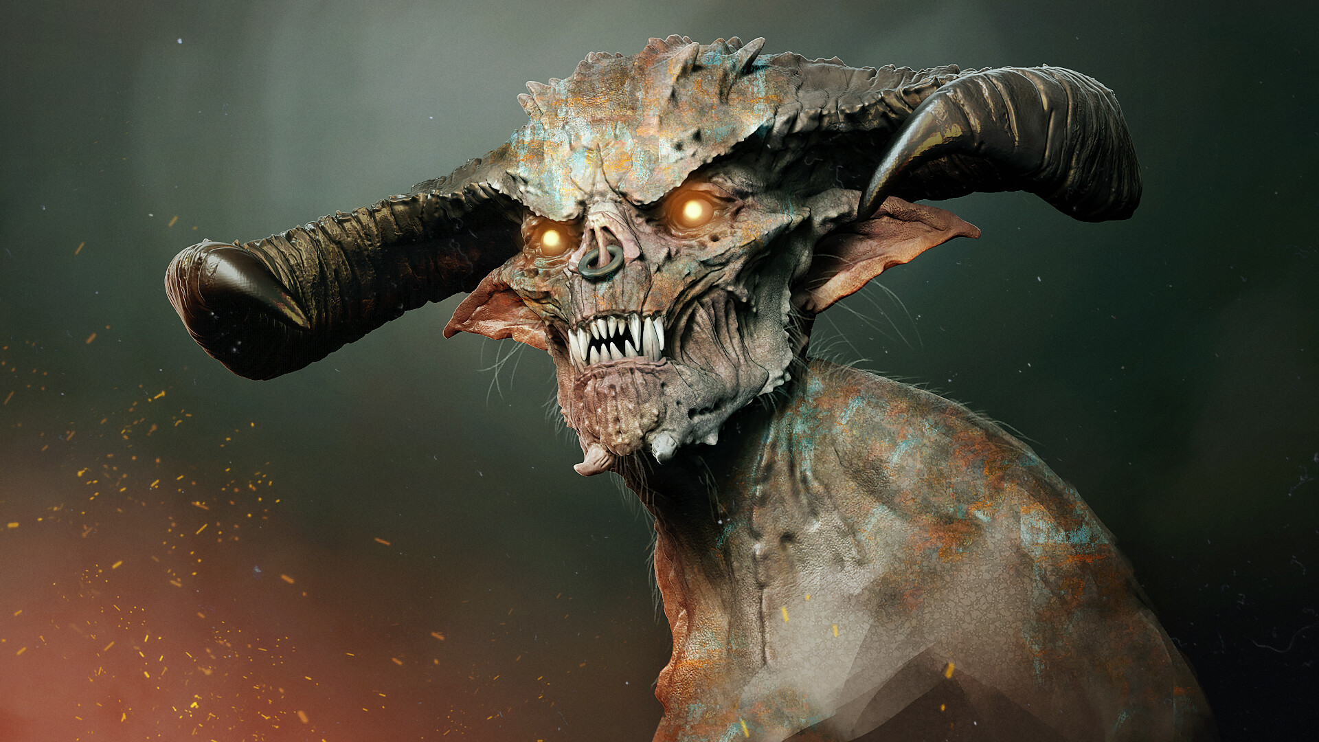 Marcus Whinney - A Demon Calls - 'Demon Bust' Concept