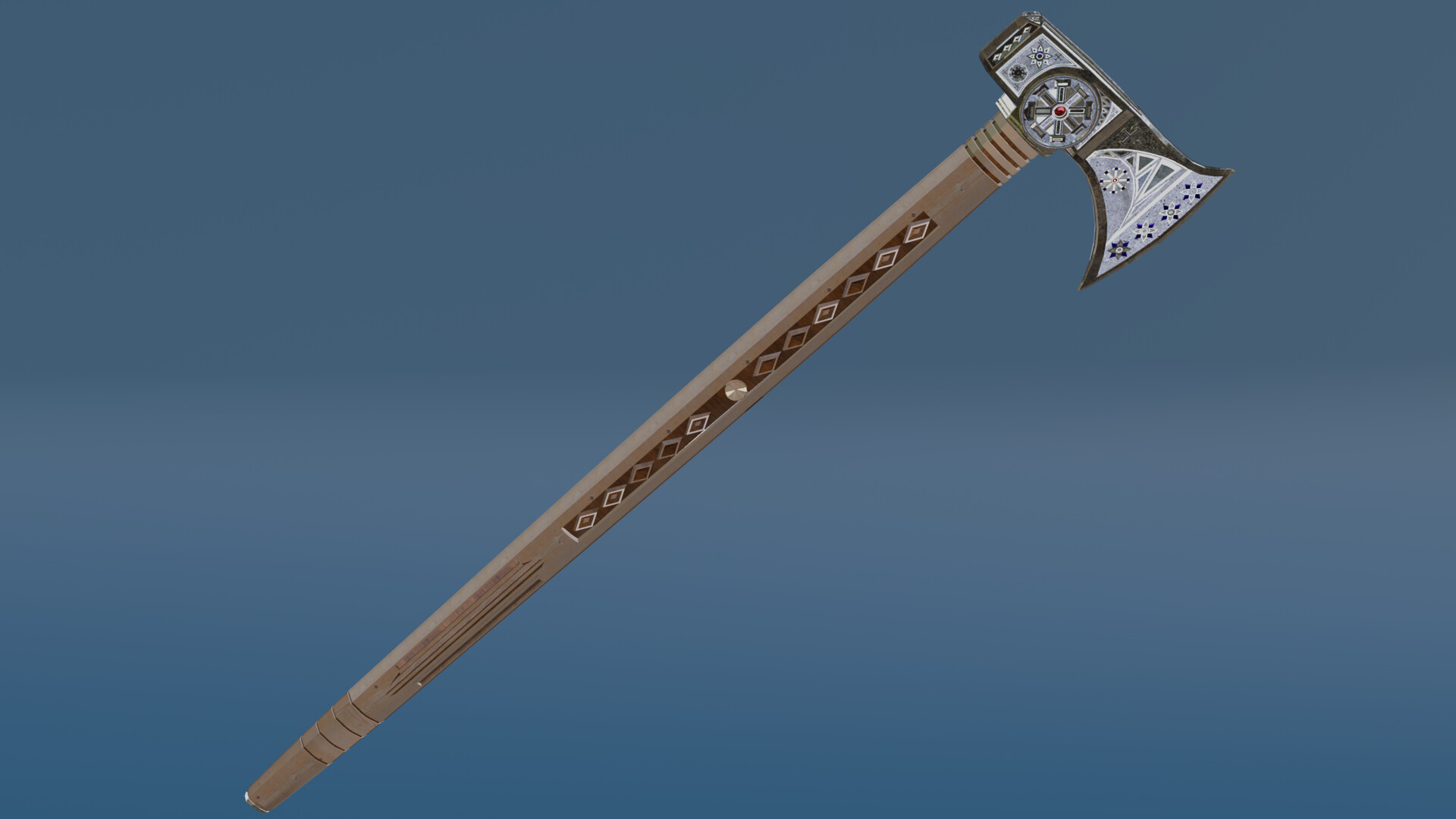 ArtStation - Stylized bartka. Hutsuls battle ax.