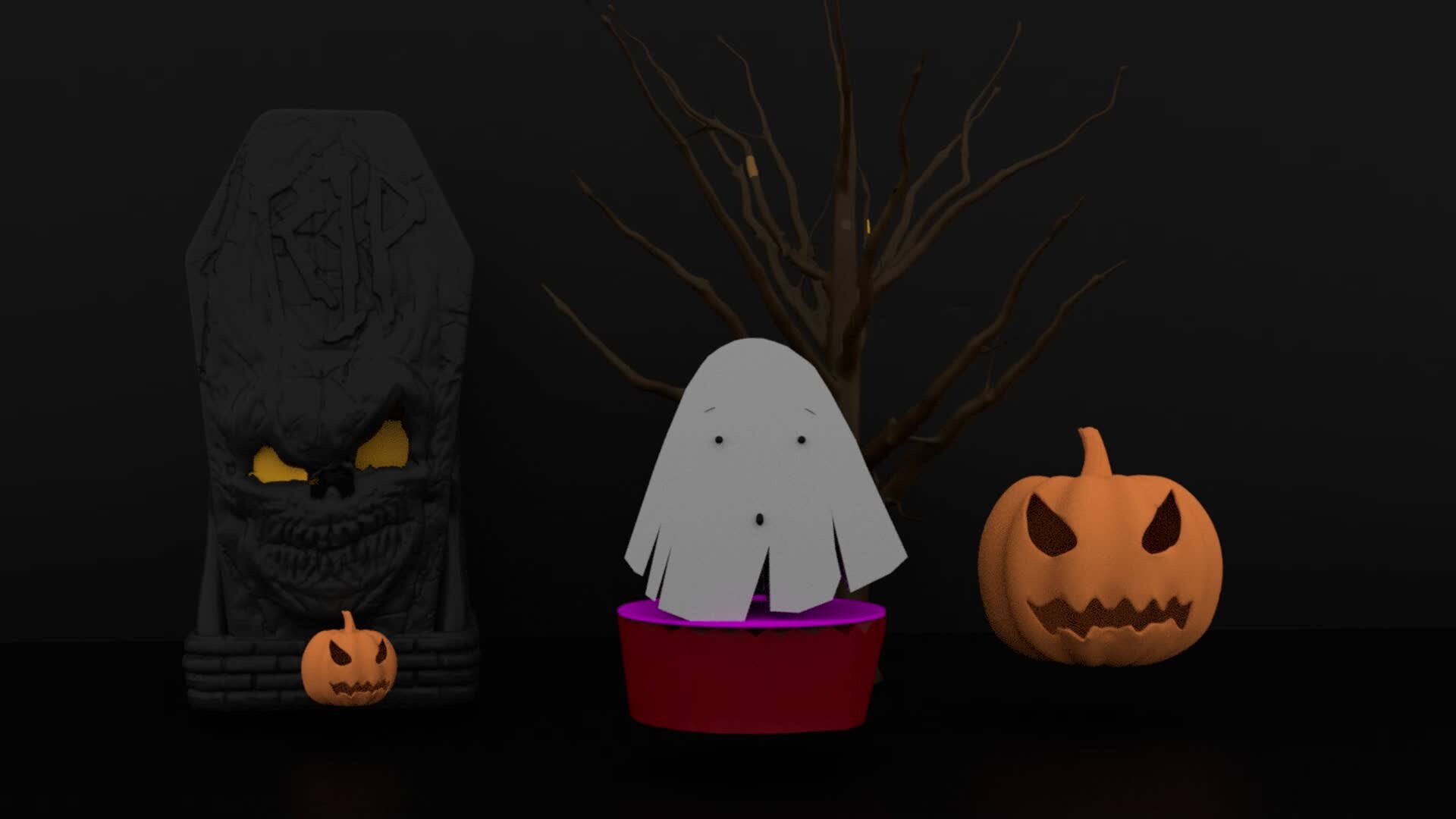 ArtStation - Halloween 3D Model and Animation