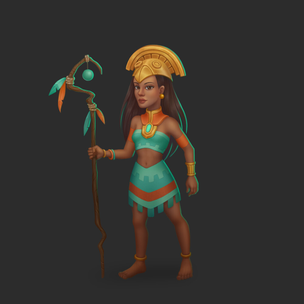 ArtStation - Aztec shaman character