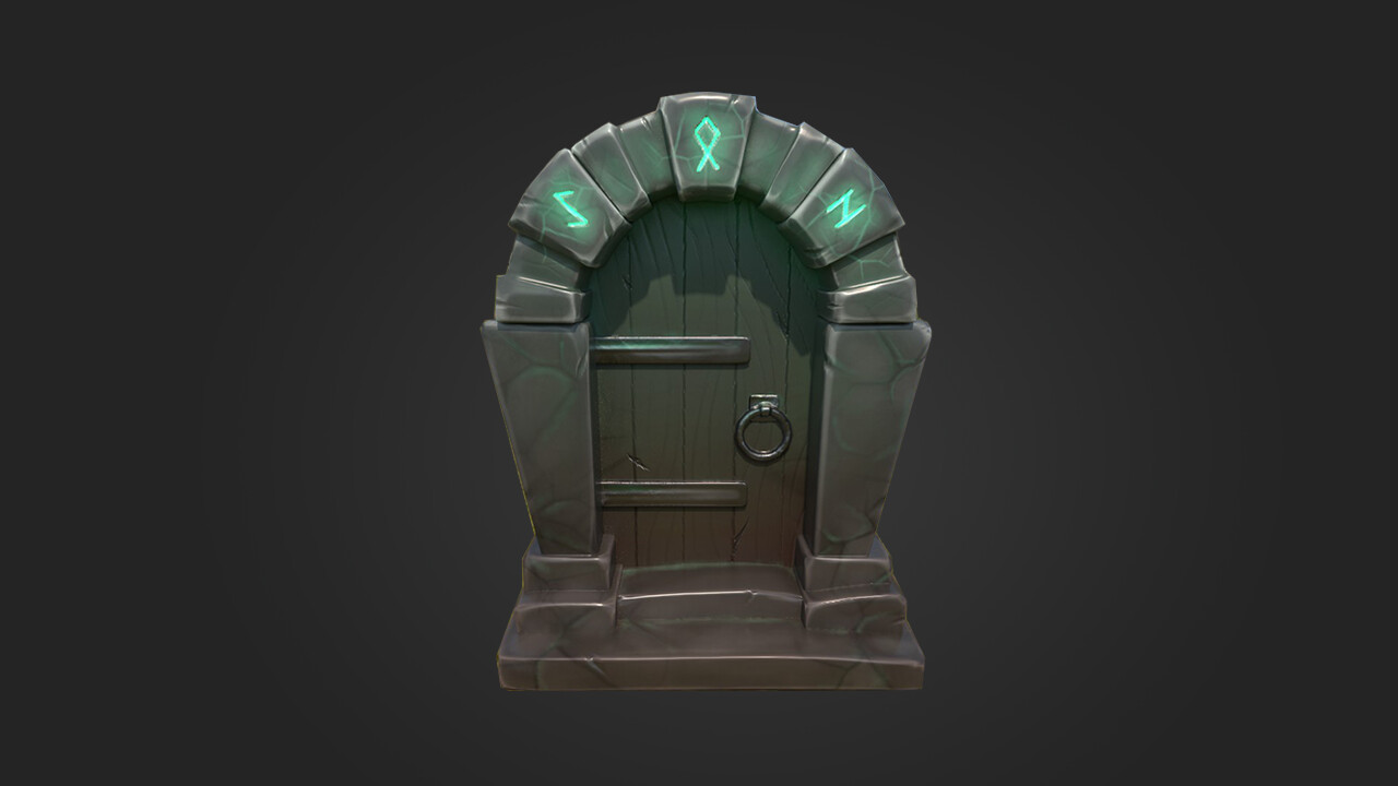 ArtStation - Runic door