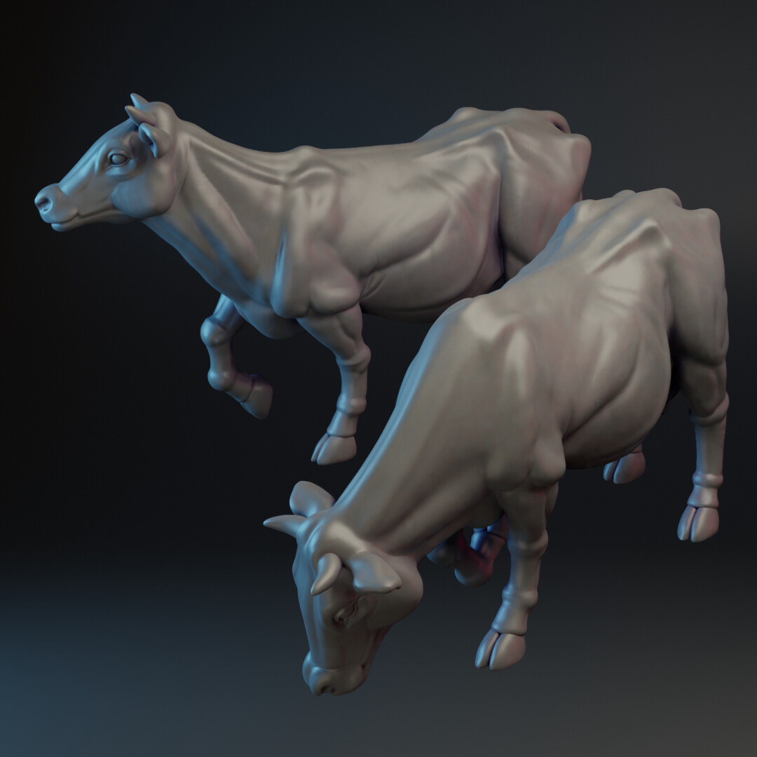 ArtStation - Cows - Vae Victis Miniatures