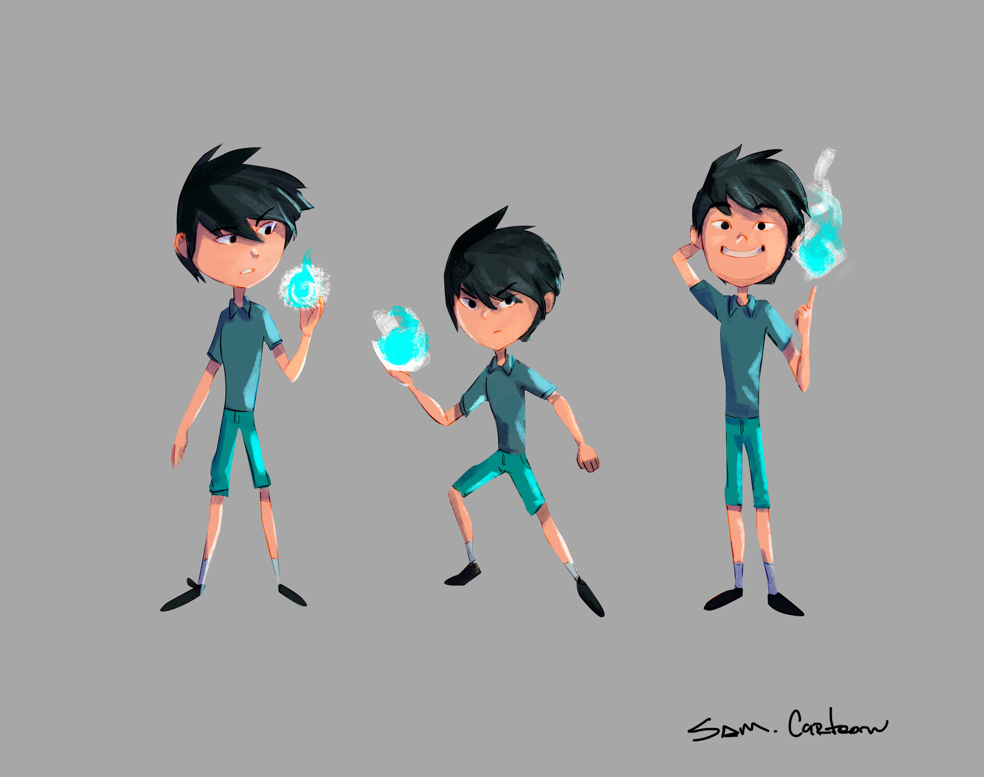 ArtStation - Cartoon "The fire master"