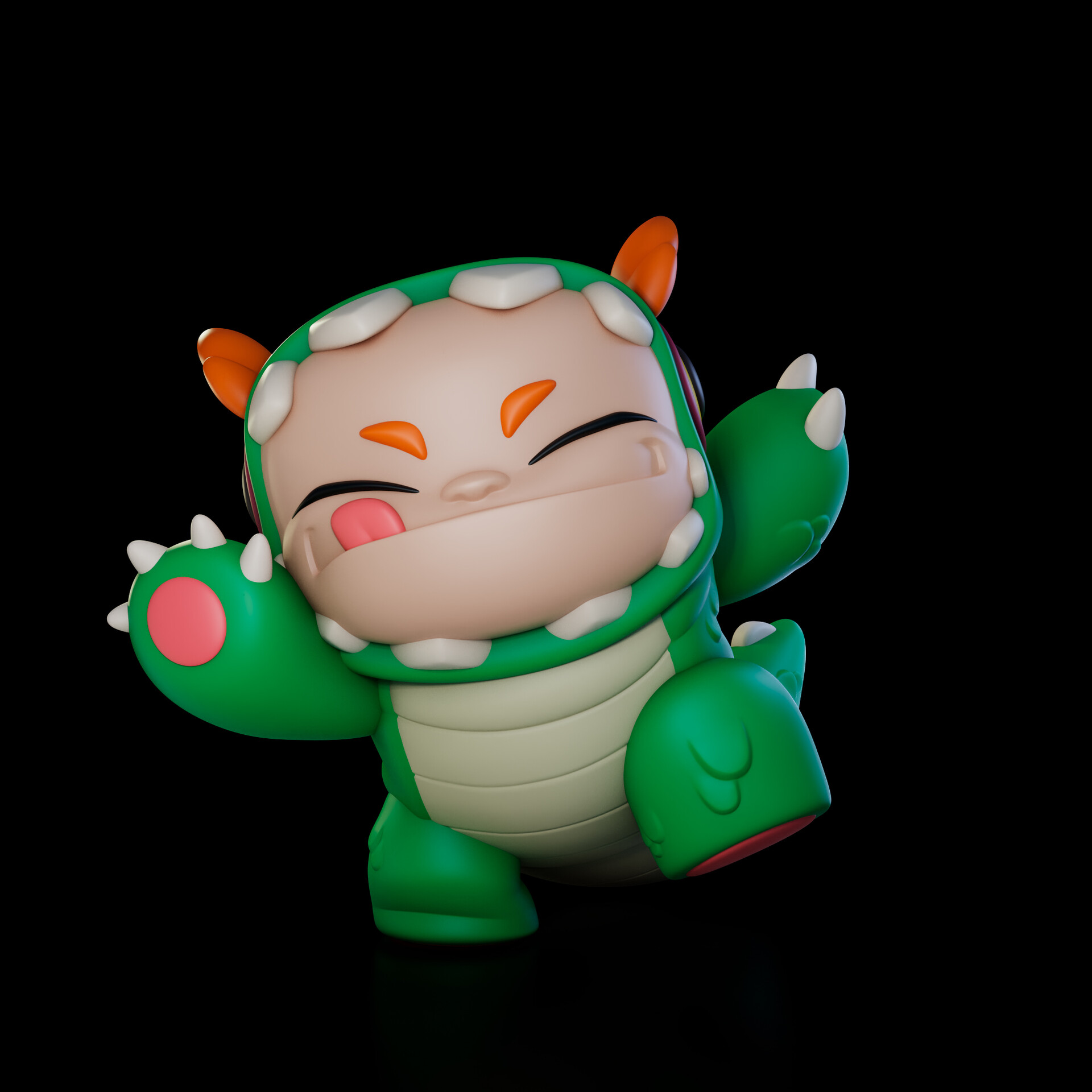 ArtStation - Kid Kaiju - Qrew Art Vynil Collection by QMX