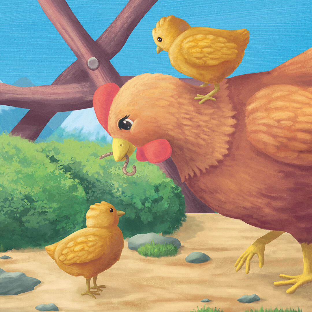 ArtStation - The hen and the chicks