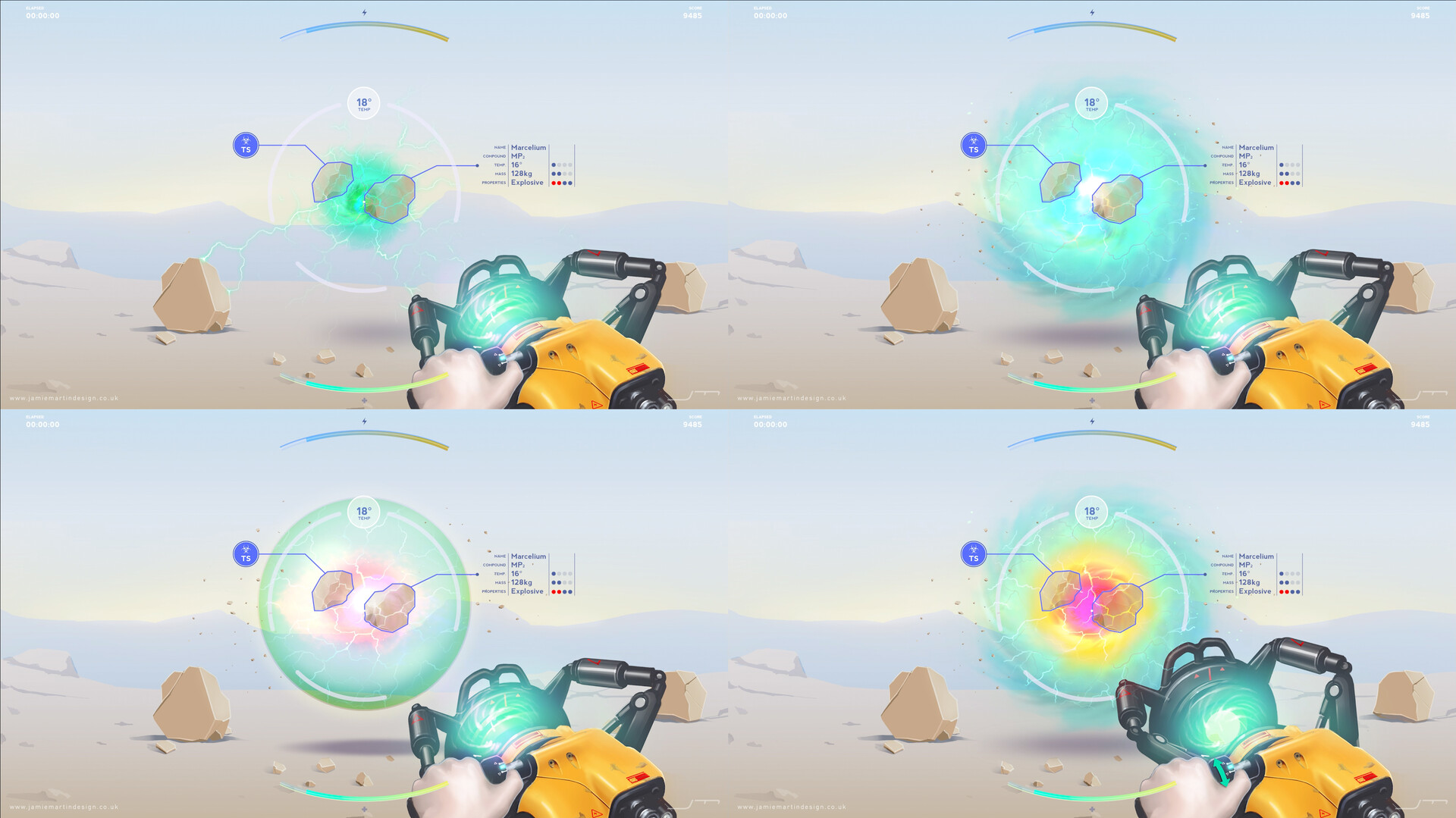 ArtStation - Physics Manipulator Tool - UI, game design, & concept art