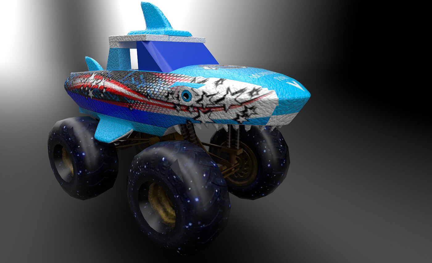 ArtStation - 3D Dholphin Monster Truck